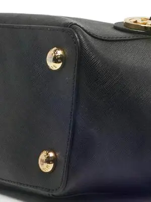 Michael Kors East West Leather Shoulder Bag - Black