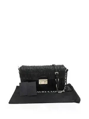 Prada Gaufre Gathered Leather Shoulder Bag