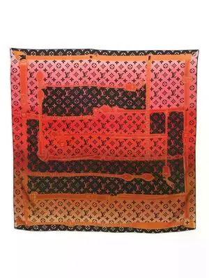 LOUIS VUITTON Rising Confidential Silk Scarf - Red