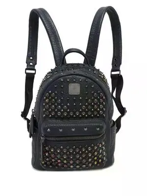 Mcm Stark Studded Leather Backpack