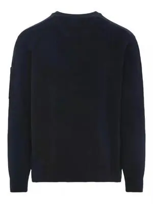 C.P. COMPANY Crew Neck Sweater With Sleeve Patch