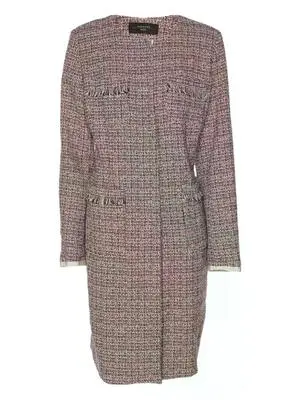 Max Mara Tweed Button Coat