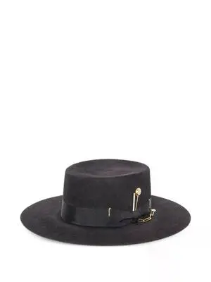 Nick Fouquet East Hall Ribbon-trim Pin Hat - Black
