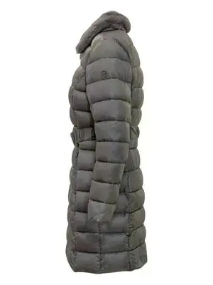 Michael Kors Fur Trim Longline Jacket