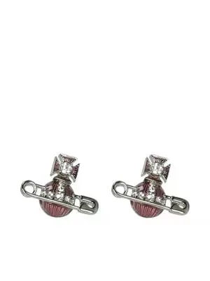 VIVIENNE WESTWOOD Orb Crystal Stud Earrings - Pink
