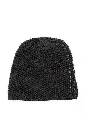 THE VIRIDI-ANNE Cotton Beanie - Black
