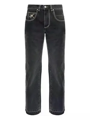 Isabel Marant Étoile Jeyda Embroidered Jeans - Black