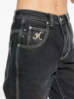 Isabel Marant Étoile Jeyda Embroidered Jeans - Black