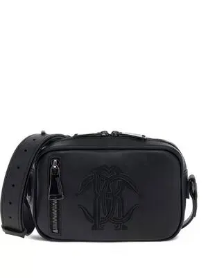 Roberto Cavalli Logo Messenger Bag - Black