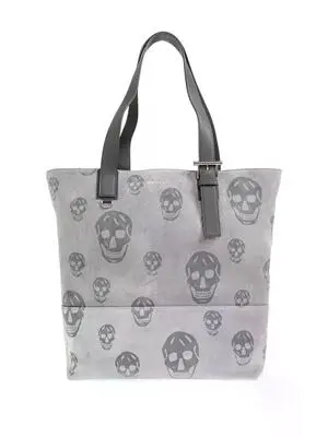 Alexander McQueen Skull-print Shoulder Bag - Grey