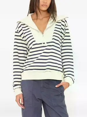 Xirena Kat Half-zip Striped Sweatshirt