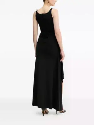 Herve Leger Mila Buckle Maxi Dress - Black