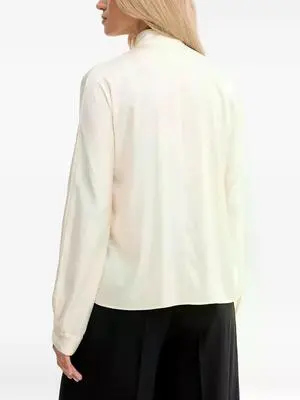 FORTE_FORTE Tassel Mock-neck Blouse