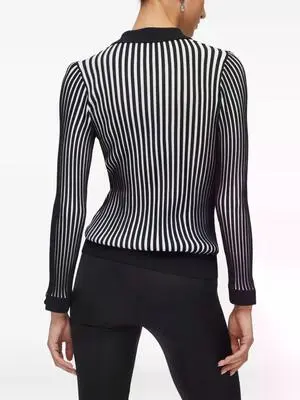 Liu Jo Half-zip Ribbed Knit Top