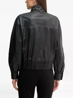 PEDRO DEL HIERRO Leather Bomber Jacket