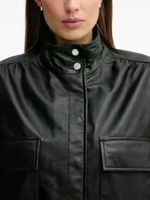 PEDRO DEL HIERRO Leather Bomber Jacket