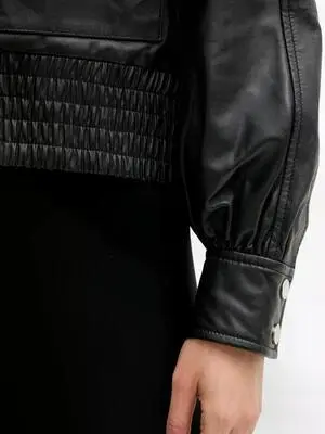 PEDRO DEL HIERRO Leather Bomber Jacket