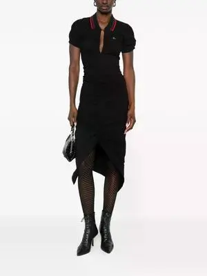 VIVIENNE WESTWOOD Pulling Ruffled Midi Dress - Black