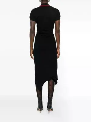 VIVIENNE WESTWOOD Pulling Ruffled Midi Dress - Black