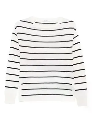 Max Mara Striped Sweater - White