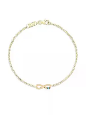 JENNIFER MEYER Infinity Turquoise Bracelet - Gold