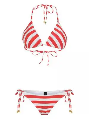 LYGIA & NANNY Maya Striped Bikini Red
