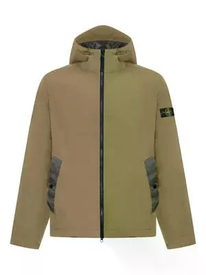 Stone Island Hooded Zip-up Jacket - Neutrals