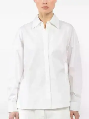 Tibi Gabe Point-collar Long-sleeved Shirt