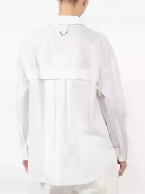 Tibi Gabe Point-collar Long-sleeved Shirt