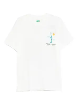 FLANEUR Festival Map Graphic-print T-shirt - White