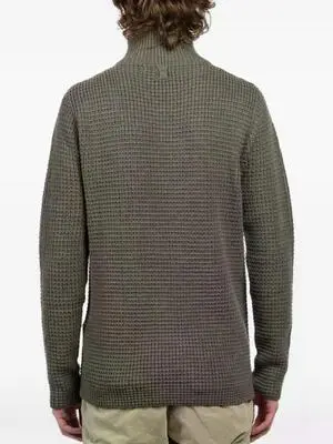 HANNES ROETHER Waffle Knit High-neck Sweater