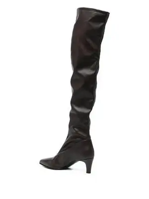 CHUCKIES 60mm Leather Over-the-knee Boots