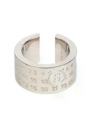 MAISON MARGIELA Tone Numeric Ear Cuff - Silver