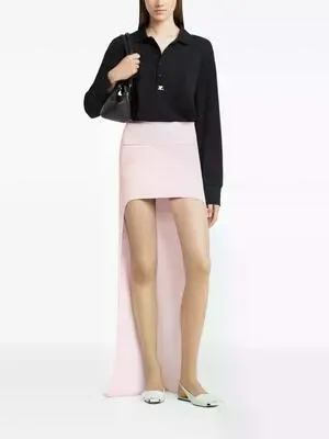 COURREGES Logo Midi Skirt