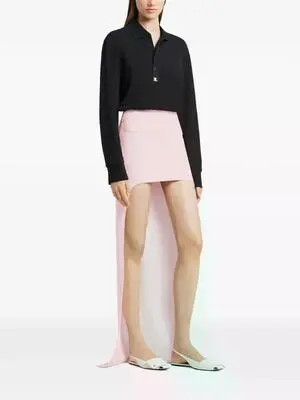 COURREGES Logo Midi Skirt