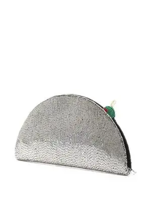 SIMONMILLER Lune Martini Clutch Bag - Silver