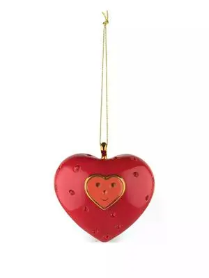 ALESSI Heart And Heart Ornament - Red