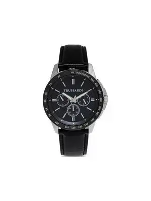 TRUSSARDI Tachymeter 44mm Watch - Black