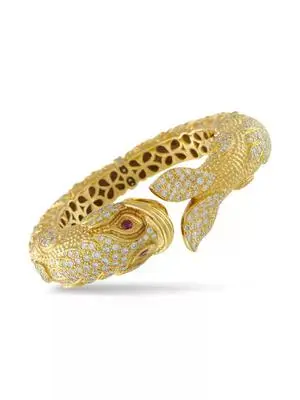LB EXCLUSIVE 18k Yellow Diamond Fish Bracelet - Gold