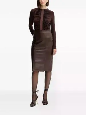 Herve Leger Ruched-panel Blouse