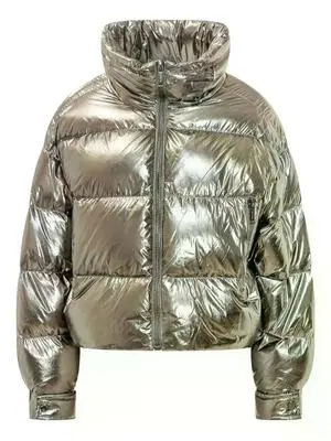Michael Kors Metallic Puffer Jacket