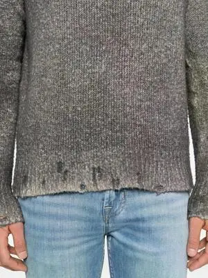 Avant Toi Distressed Knit Sweater