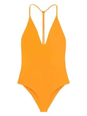 Jade Swim V-neck Strap Swimsuit - Orange