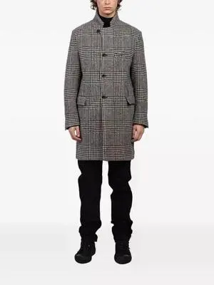 HANNES ROETHER Checked Buttoned Coat