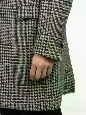 HANNES ROETHER Checked Buttoned Coat