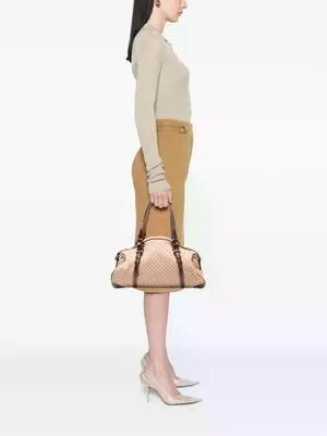Celine 2007 Macadam Canvas Shoulder Bag