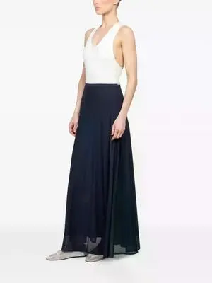 Brandon Maxwell Mesh Maxi Skirt