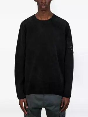 C.P. COMPANY Crew-neck Sweatshirt With Logo Patch