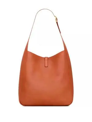 Saint Laurent Large Le 5 À 7 Buckle Leather Shoulder Bag - Orange