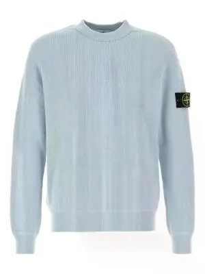 Stone Island Ribbed Cotton Sweater - Blue